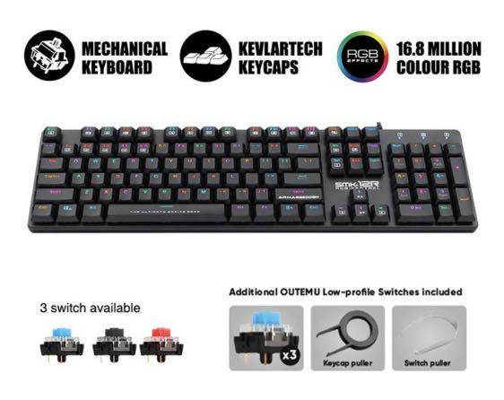 Armaggeddon SMK-12R RGB Kestrel Outemu Switch Mechanical Keyboard | 104 ...