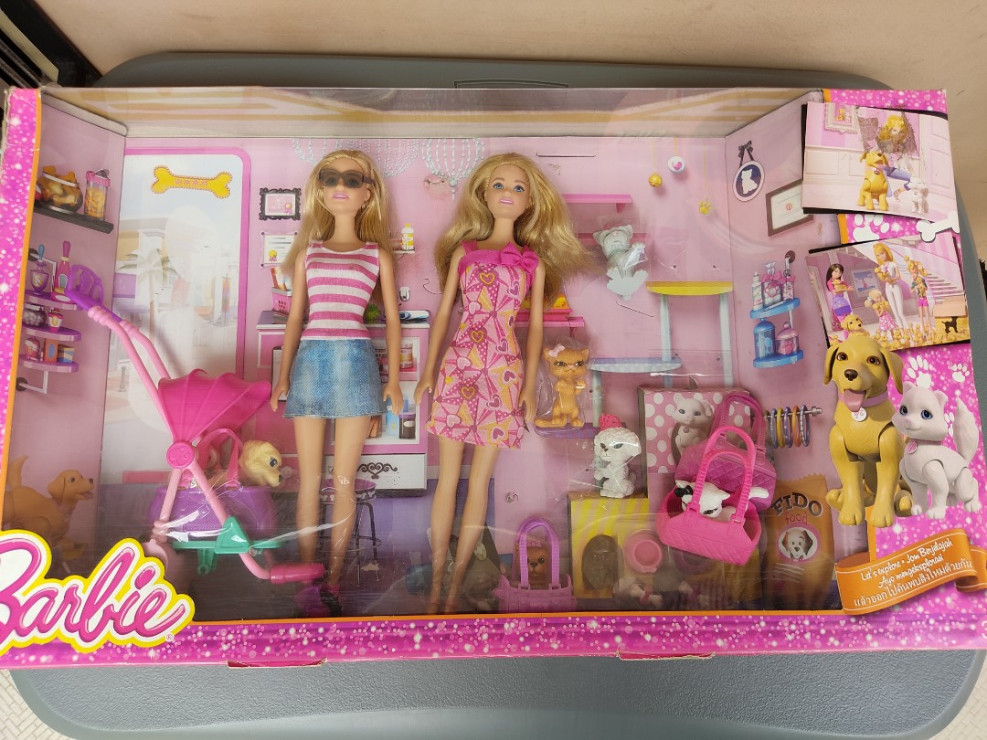 Barbie With Dogs Pet Set, Hobbies & Toys, Toys & Games on Carousell