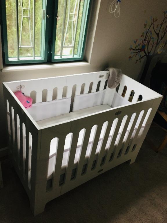 Bloom Alma Papa Foldable Cot with Lockable Roller Wheels, Babies & Kids ...