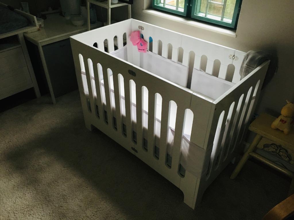 Bloom Alma Papa Foldable Cot with Lockable Roller Wheels, Babies & Kids ...