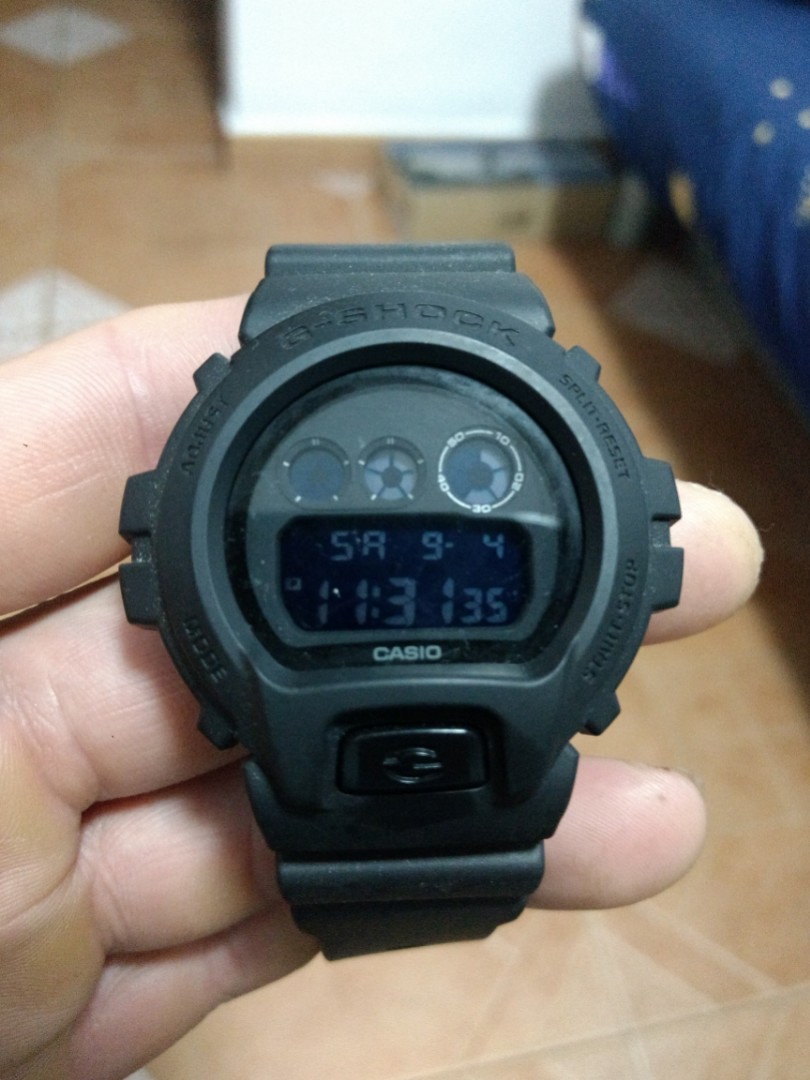 Casio Gshock g shock DW6900bb matt black, Men's Fashion, Watches ...