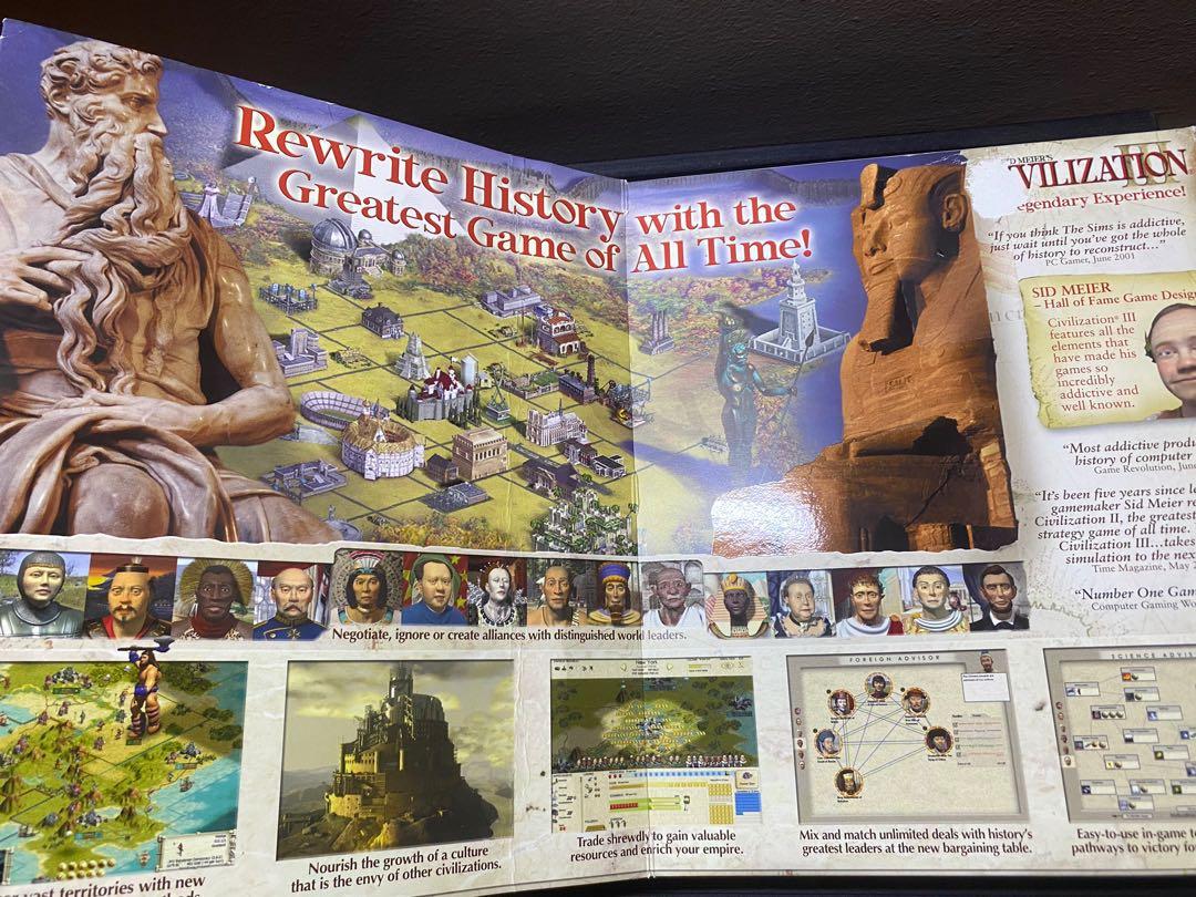 Civilization 3 PC Game Big Box with free Civilization 2, Video Gaming ...
