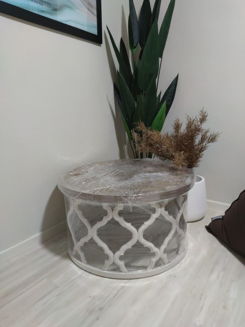Rustic Coffee table 80cm diameter, Furniture & Home Living, Furniture ...