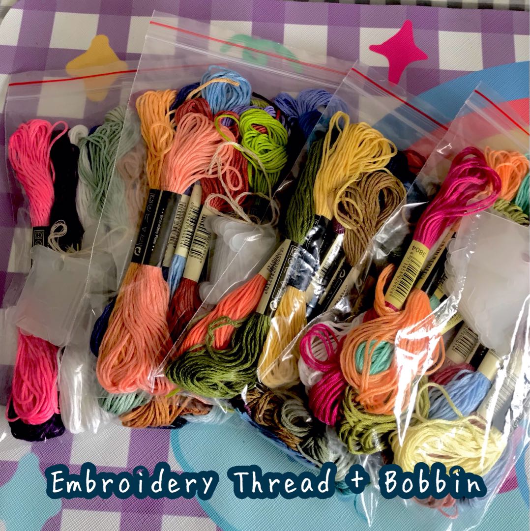 Embroidery Thread + Bobbin, Hobbies & Toys, Stationery & Craft, Craft ...