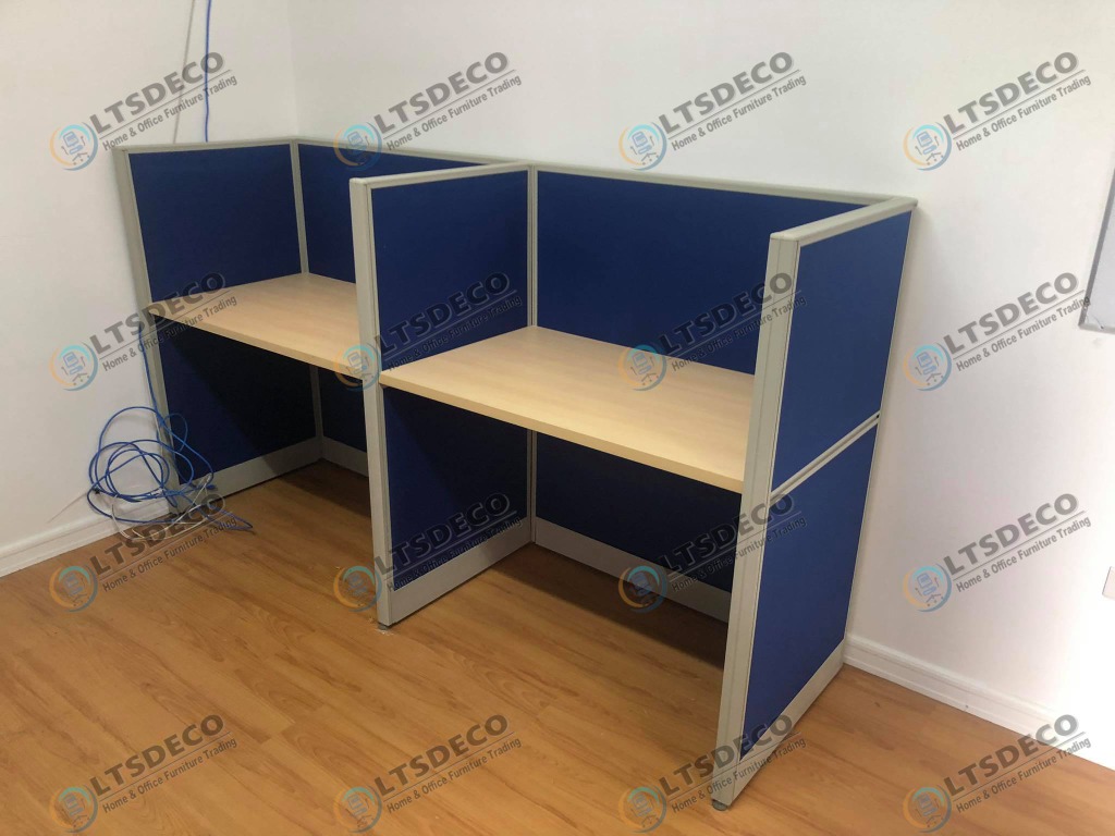 Freestanding modular cubicle office partition, Furniture & Home Living ...