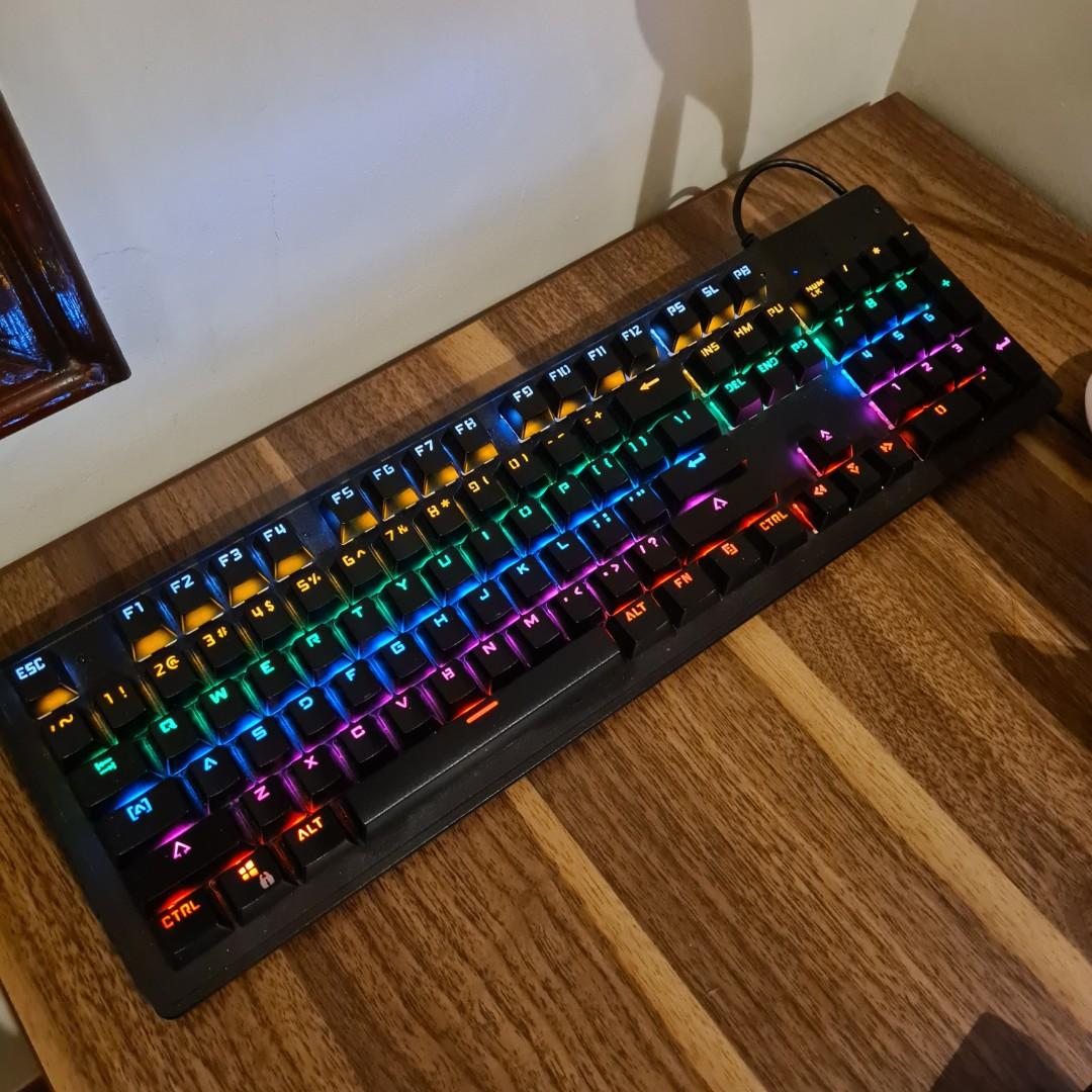 Gigaware RGB Wired Mechanical Keyboard, Computers & Tech, Parts ...