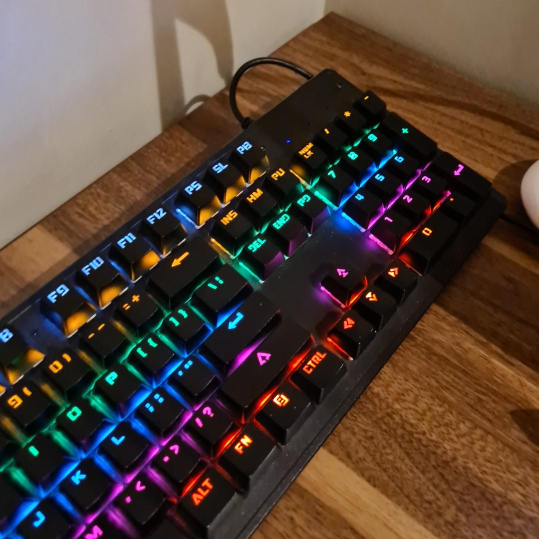 Gigaware RGB Wired Mechanical Keyboard, Computers & Tech, Parts ...