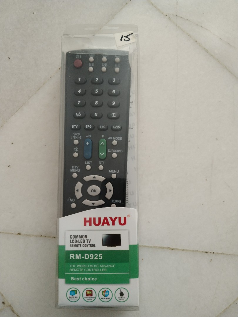 HUAYU TV remote, TV & Home Appliances, TV & Entertainment, TV Parts ...