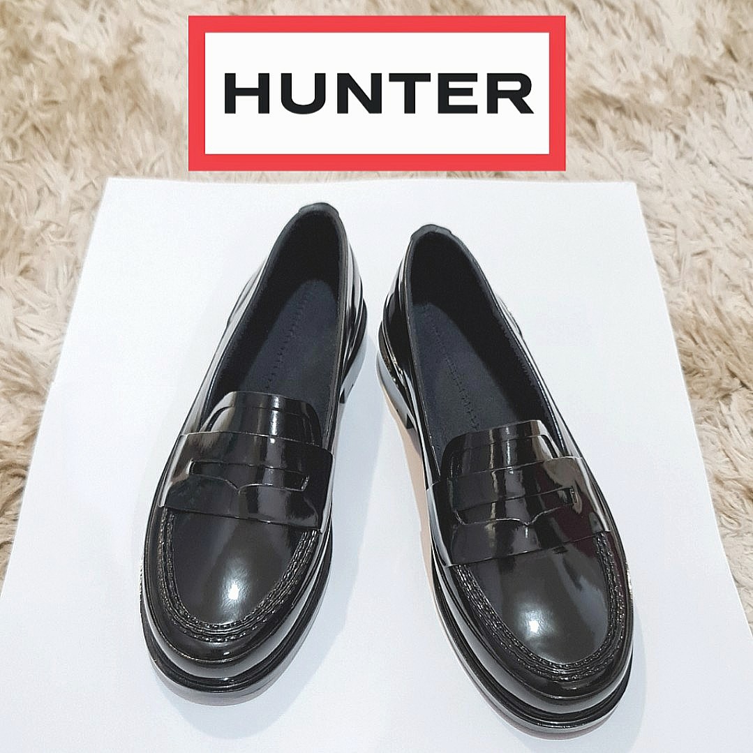 HUNTER Waterproof Penny Loafers New!, Women's Fashion, Footwear, Loafers on Carousell