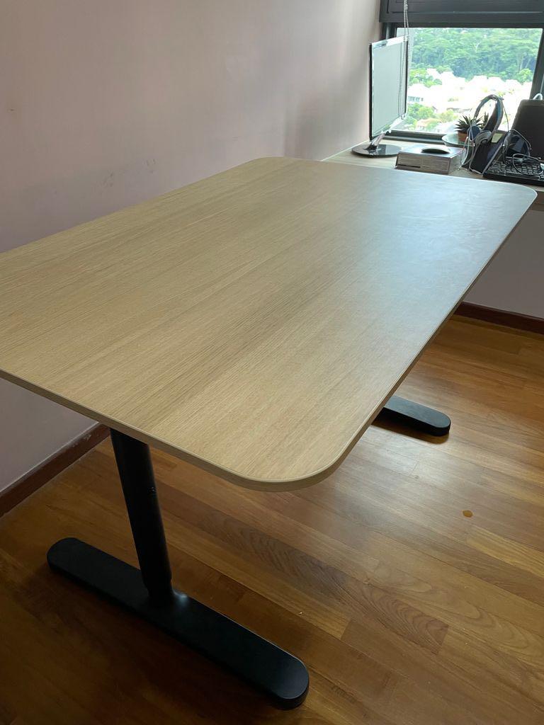 IKEA BEKANT Work/ study table, Furniture & Home Living, Furniture ...