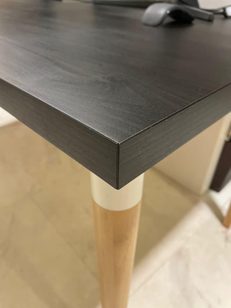 IKEA linmon desk with Hilver legs, Furniture & Home Living, Furniture ...