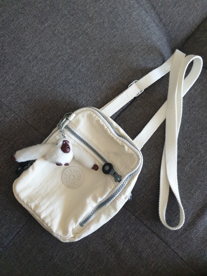 Kipling white, Women's Fashion, Bags & Wallets, Cross-body Bags on ...