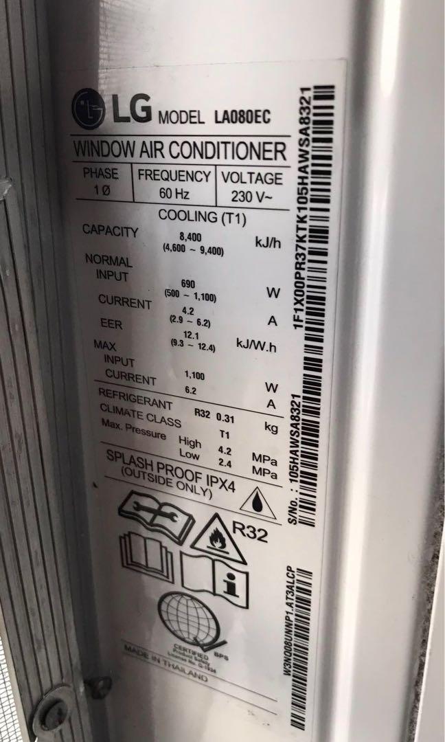 LG LA080EC .80 HP, Dual Inverter Compressor, 70% Energy Saving, Fast ...