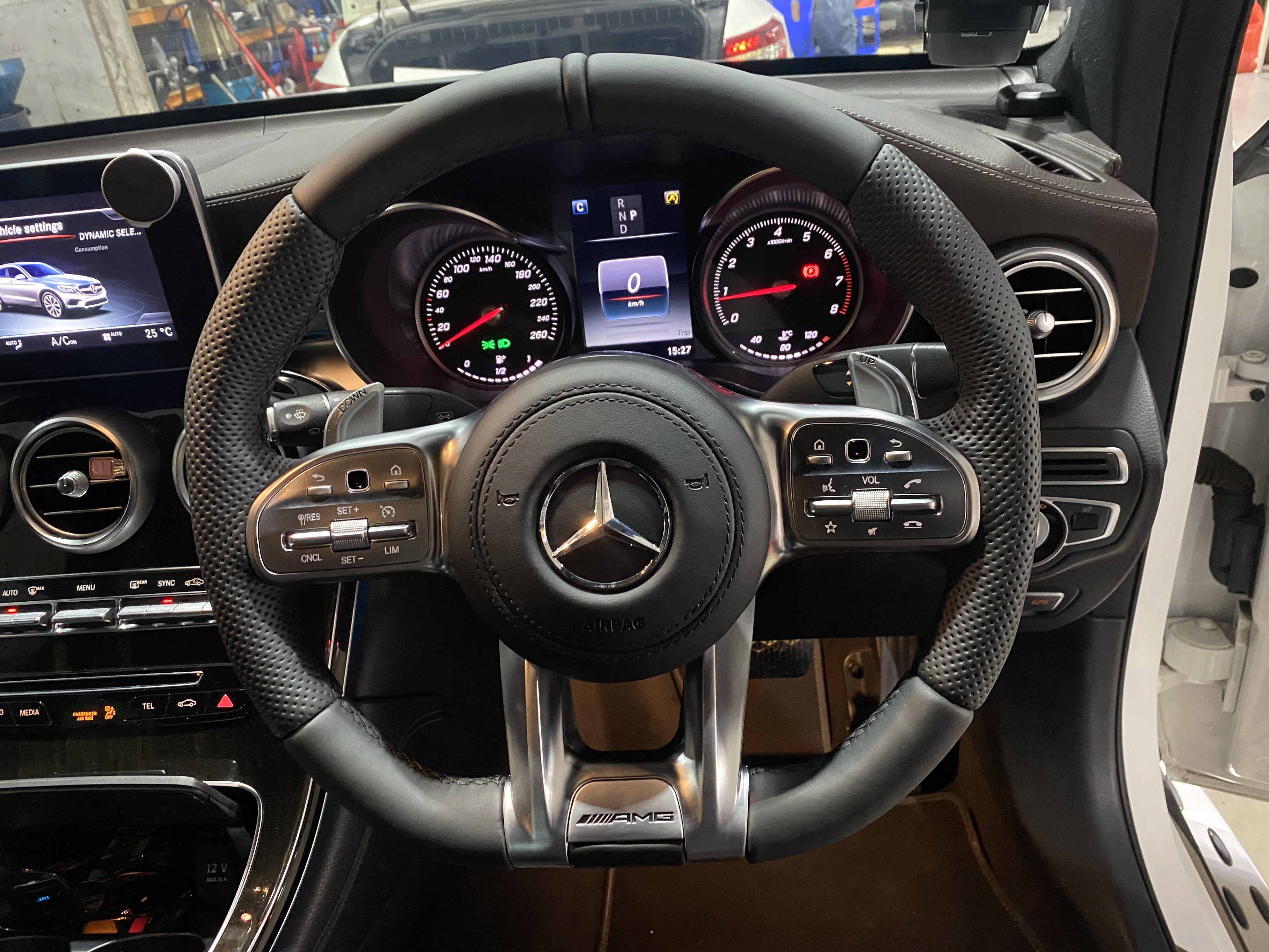 Mercedes Benz amg steering wheel a c cla e class w176 w117 w204 w207 ...