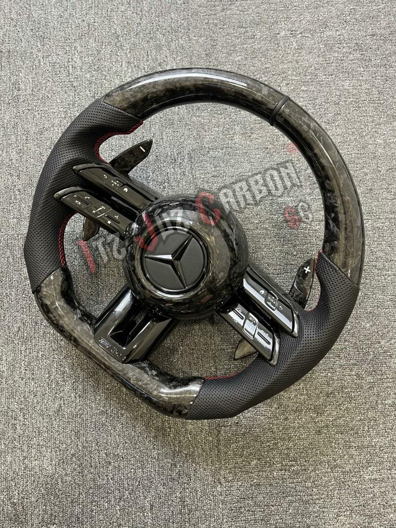 Mercedes 2021 Forged Carbon fiber AMG steering wheel, Car Accessories ...