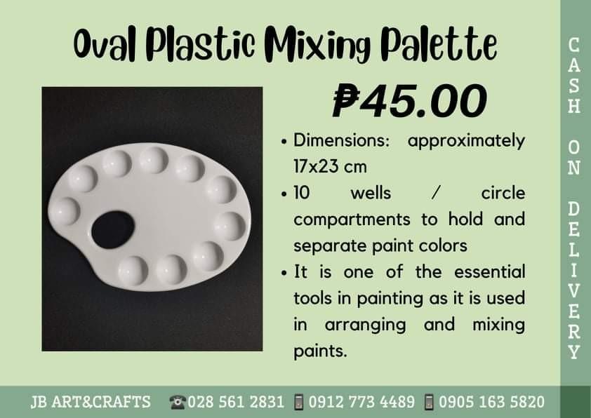 Mixing palette /plate, Hobbies & Toys, Stationary & Craft, Art & Prints ...