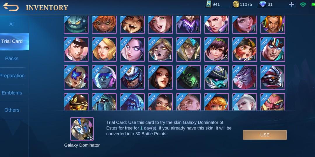 Mobile Legends ML Account, Video Gaming, Video Games, Others on Carousell