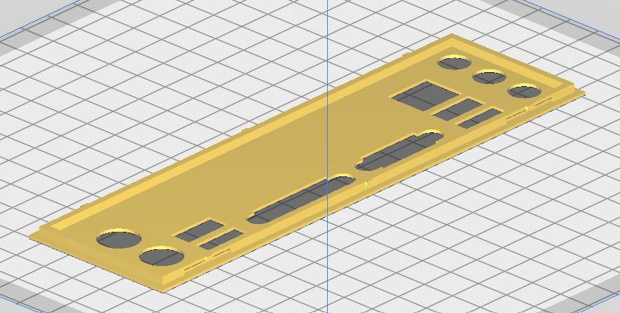 Motherboard IO shield (customised 3D print), Computers & Tech, Parts ...