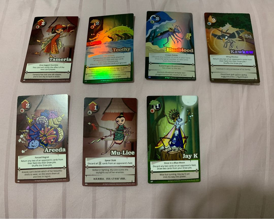 National library book bugs card, Hobbies & Toys, Toys & Games on Carousell