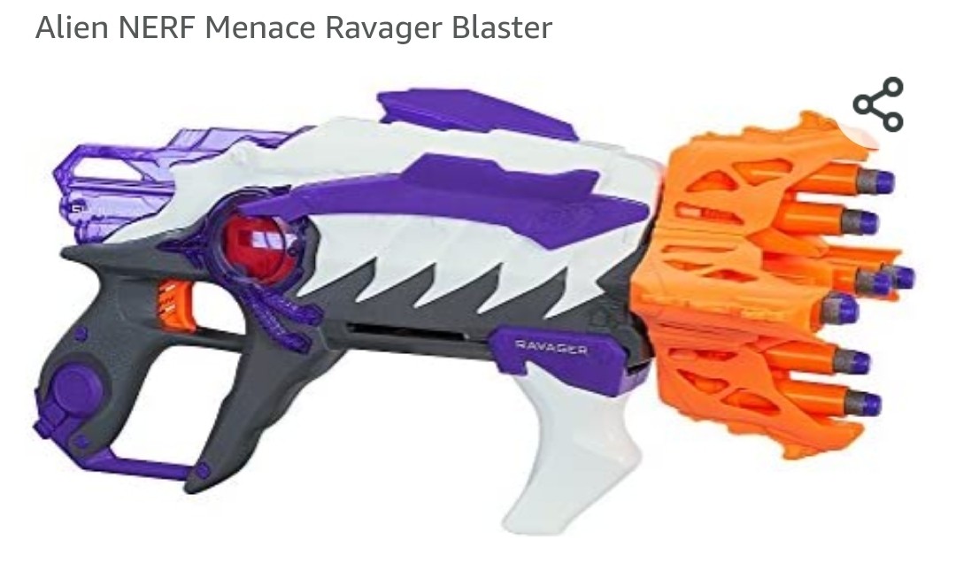 Nerf gun alien (1), Hobbies & Toys, Toys & Games on Carousell