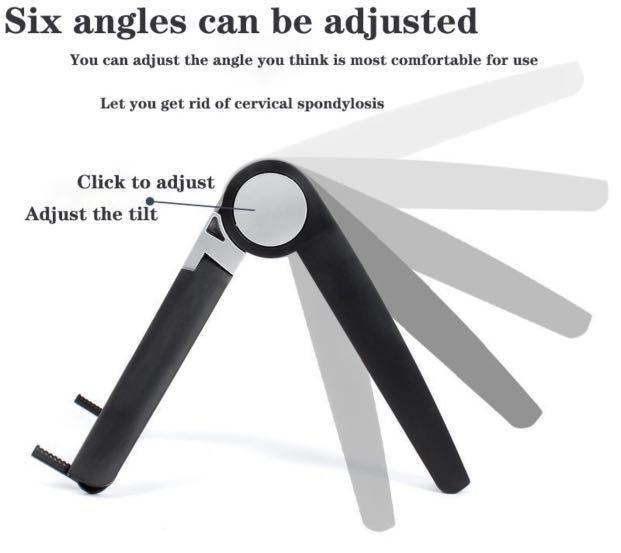 Portable Foldable Laptop Stand Multi-angle adjustment of tripod support ...