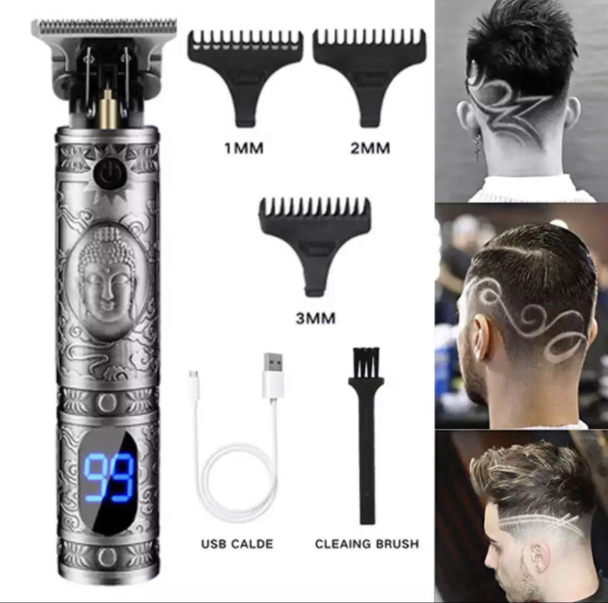 USB Rechargeable Hair Clipper with LCD display, Beauty & Personal Care, Men's Grooming on Carousell