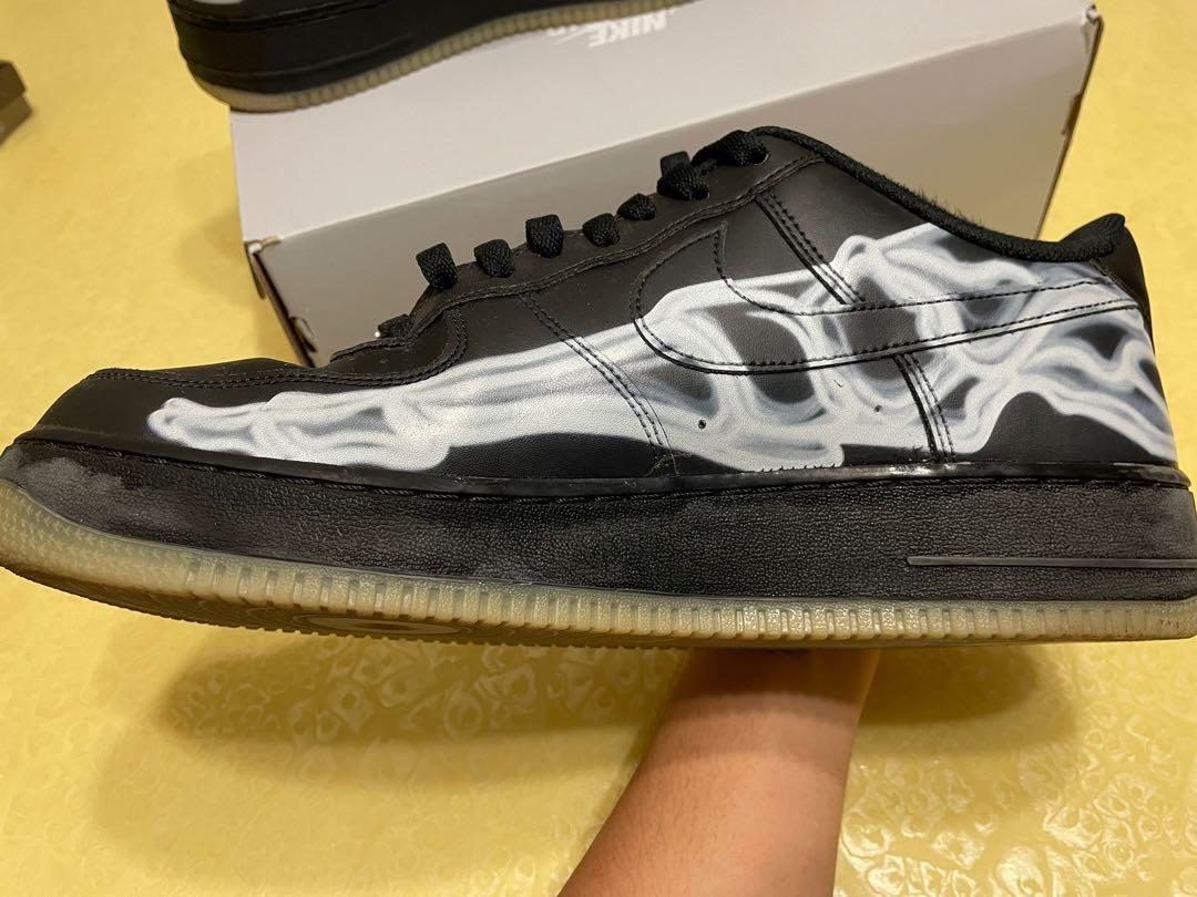 Nike Air Force 1 Skeleton Black, Men's Fashion, Footwear, Sneakers on ...