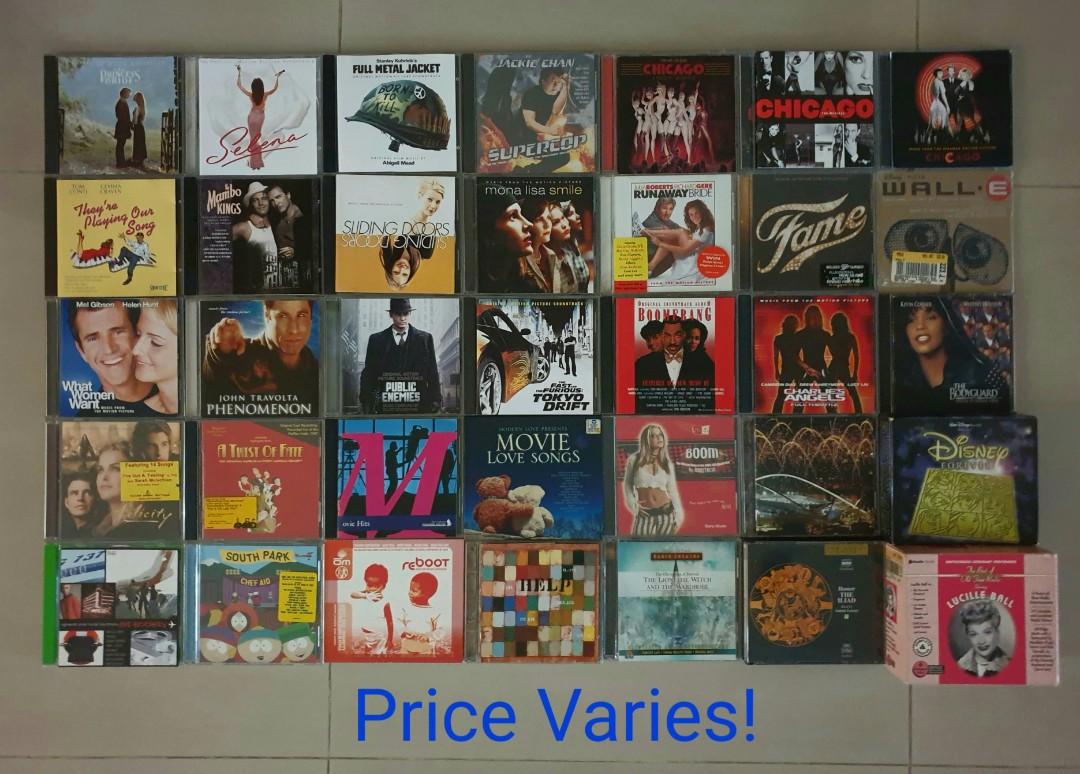Soundtrack,OST -Princes,Selena,Metal Jacket,Jackie Chan,Chicago,Song ...