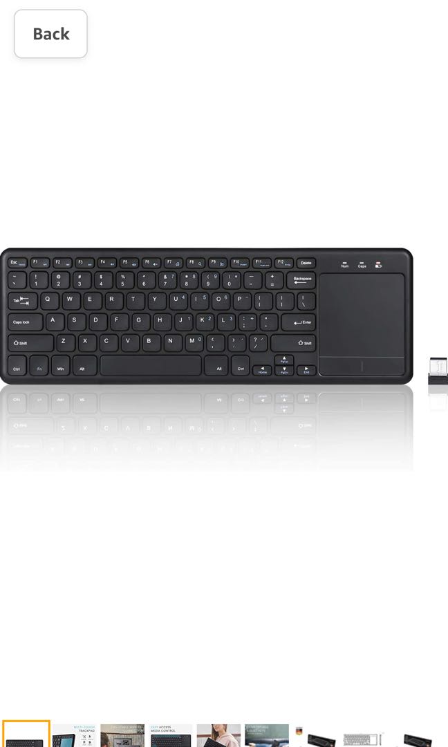 Perixx PERIBOARD-716 III Wireless Keyboard with Touchpad - X Type ...