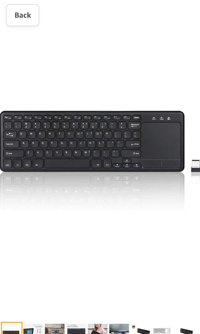 Perixx PERIBOARD-716 III Wireless Keyboard with Touchpad - X Type ...