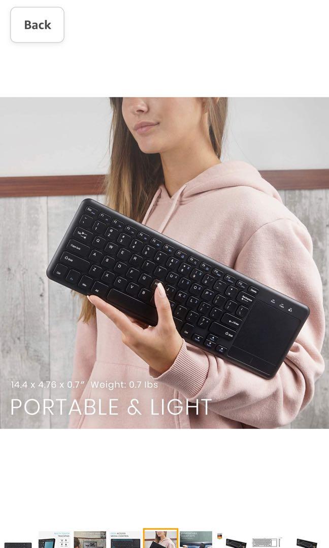 Perixx PERIBOARD-716 III Wireless Keyboard with Touchpad - X Type ...