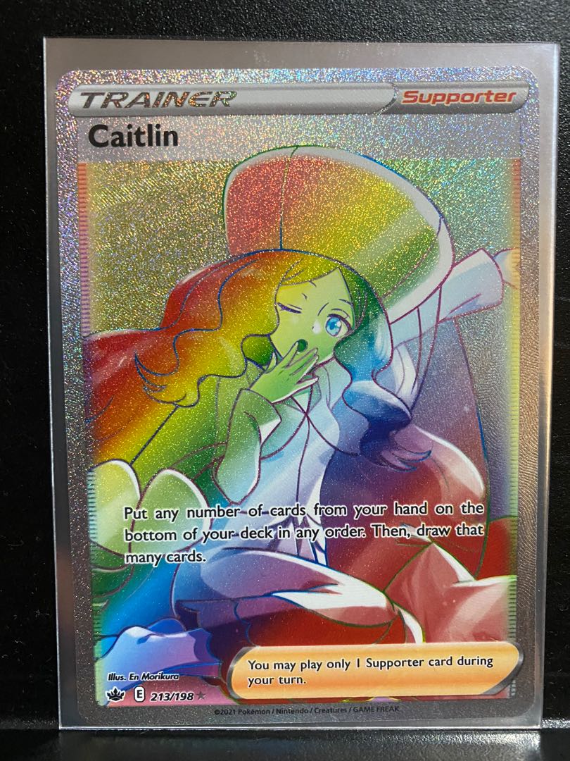 Pokemon TCG Chilling Reign Caitlin Hyper Rare, Hobbies & Toys, Toys ...