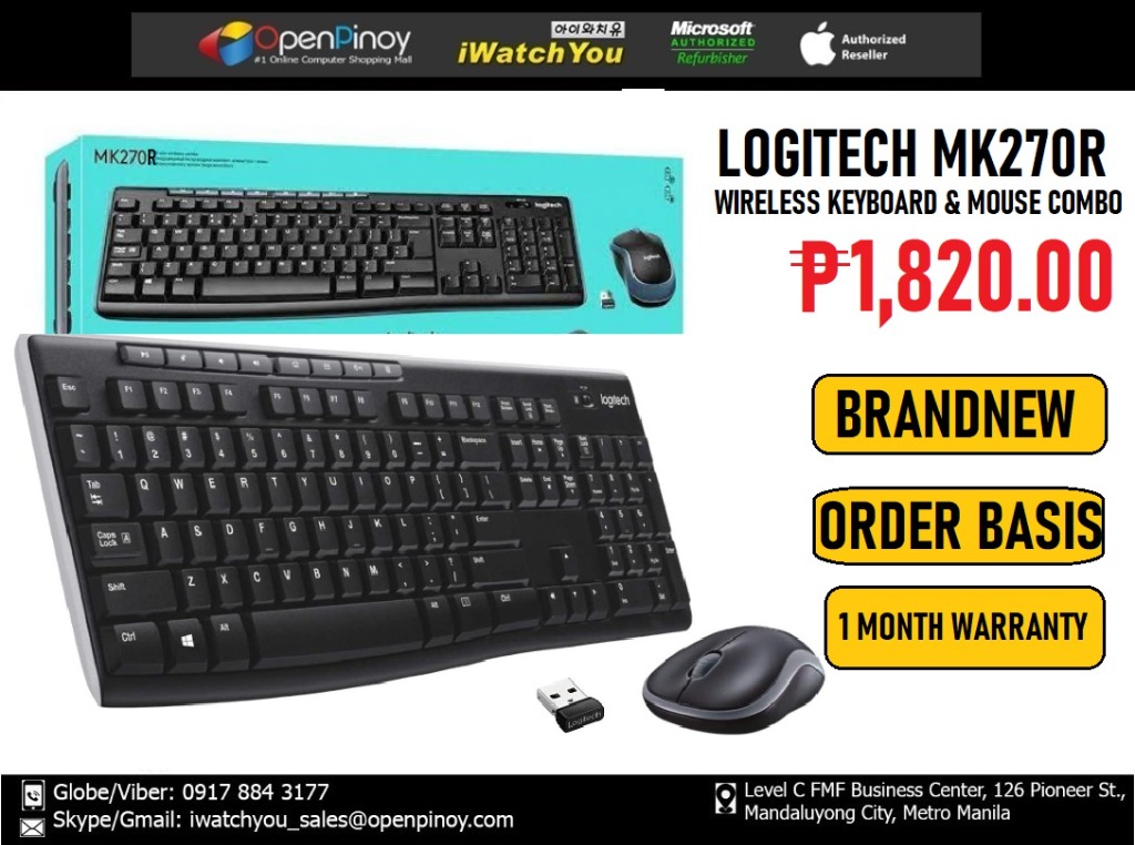 PRE-ORDER!!!Brandnew Logitech MK270R KEYBOARD AND MOUSE Combo, Computers & Tech, Parts ...
