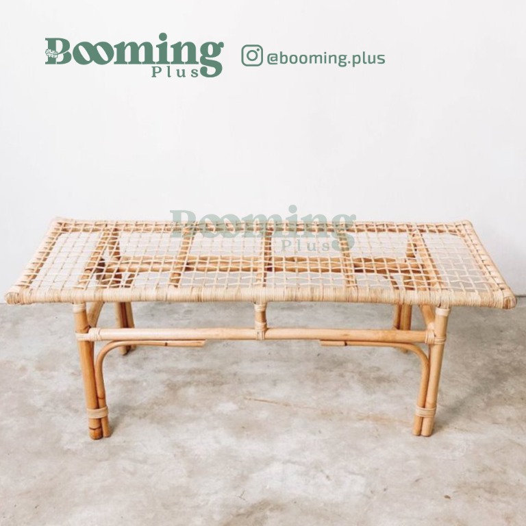 Rattan Light Bench/ Bangku Rotan - BOOMING PLUS, Furniture & Home ...