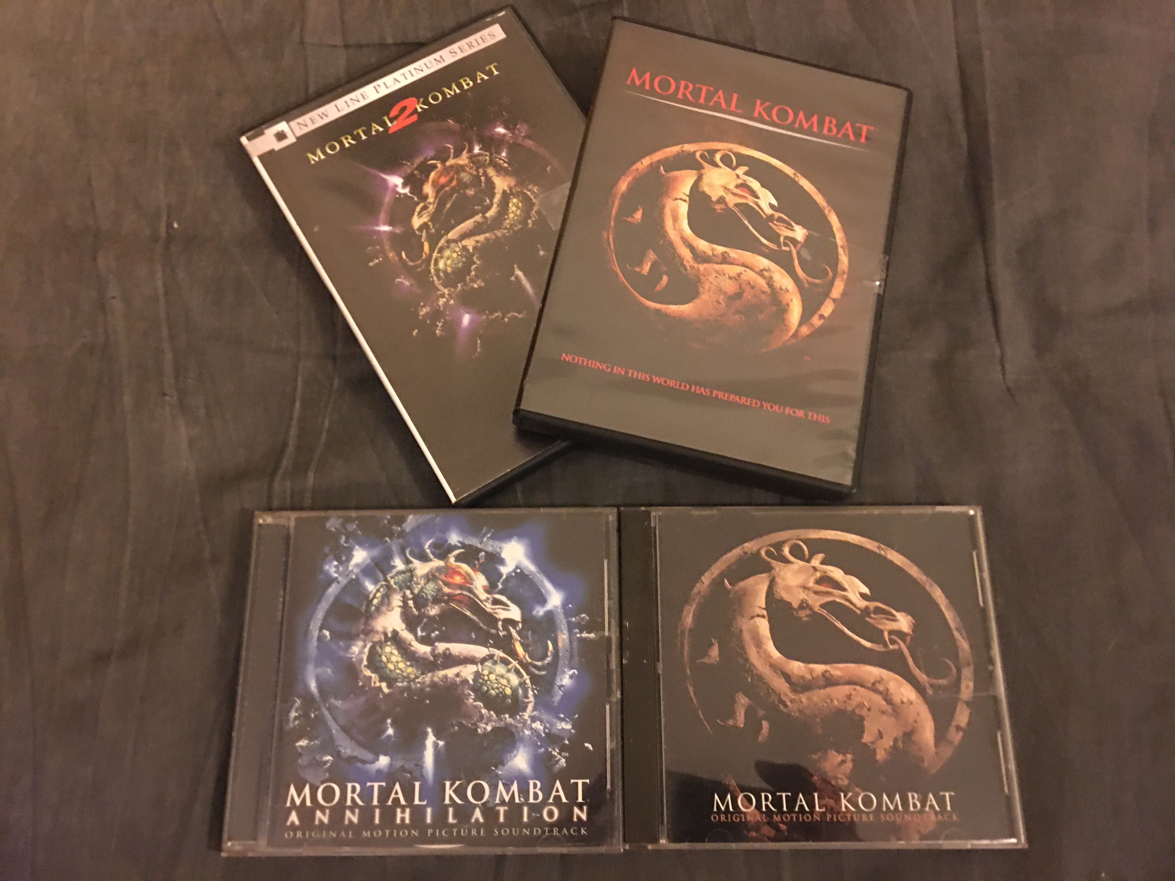 (Set) FIGHT!!!! MORTAL KOMBAT Old Press 1995/1997 DVD CD Soundtrack ...