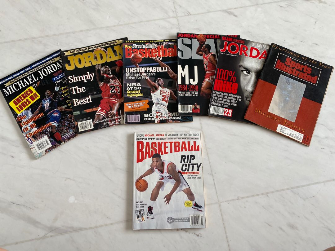 Super rare vintage Michael Jordan magazines sports illustrated slam ...