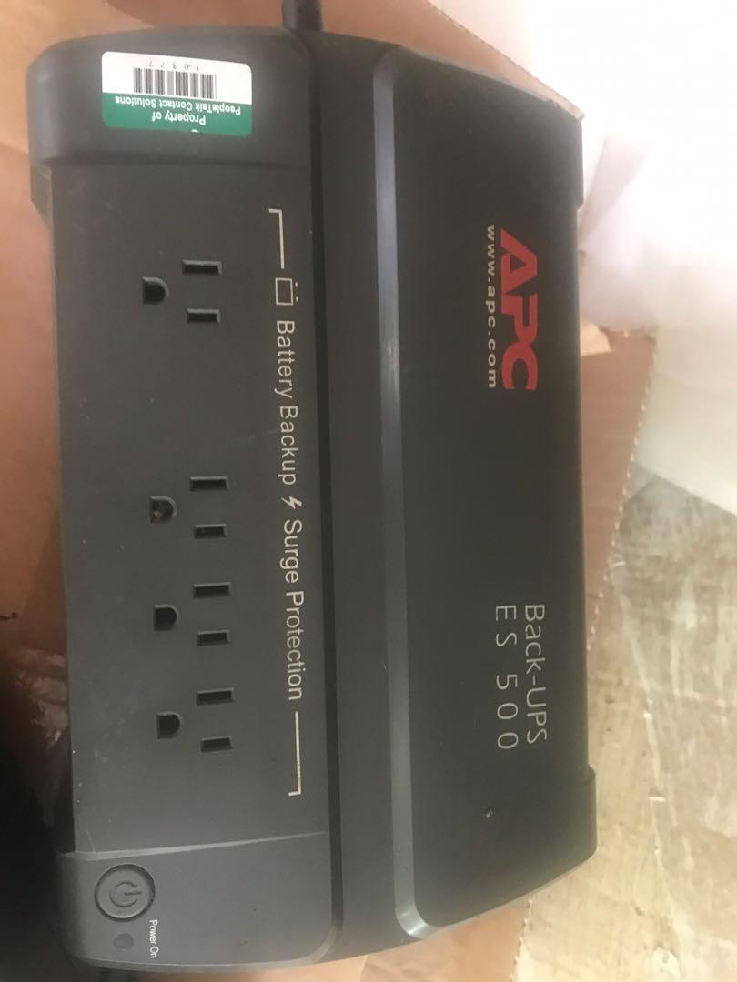 AS IS UPS ES 500 APC BRAND, Computers & Tech, Office & Business ...