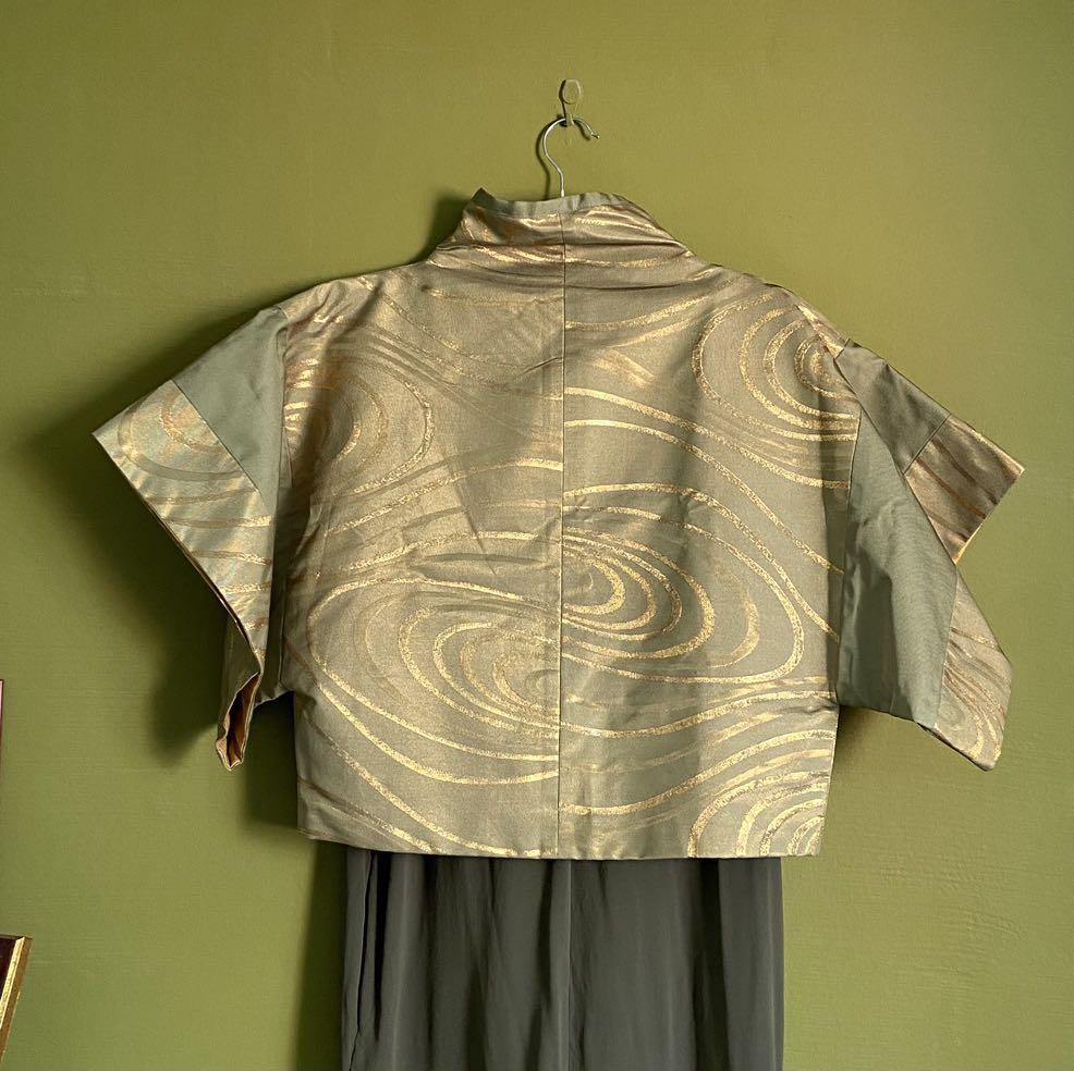 Vintage Kimono Obi Jacket, Women's Fashion, Coats, Jackets and ...