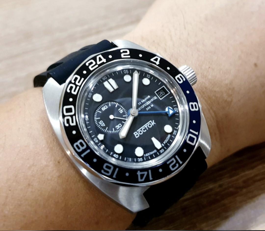 Vostok Amphibian Batman GMT, Men's Fashion, Watches & Accessories ...