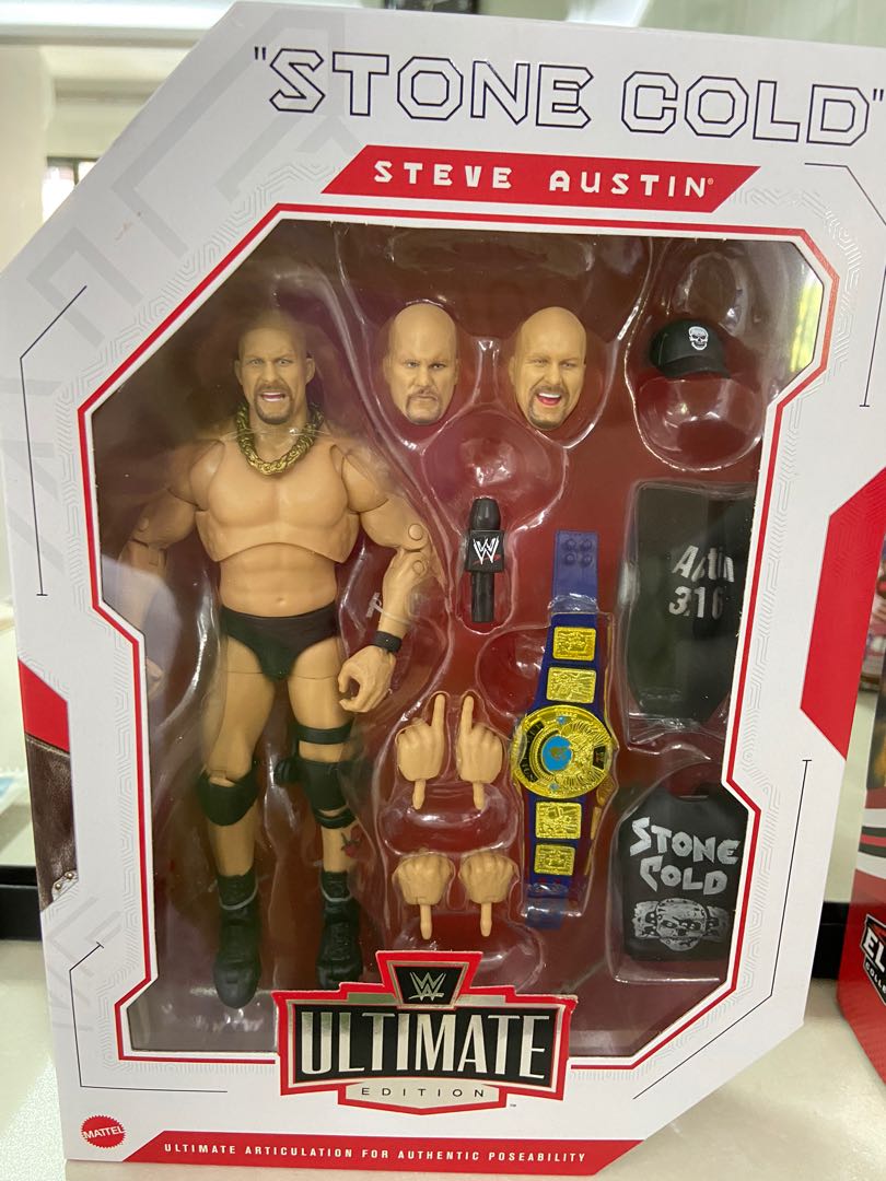 WWE Ultimate Edition Stone Cold Steve Austin Elite Mint, Hobbies & Toys ...