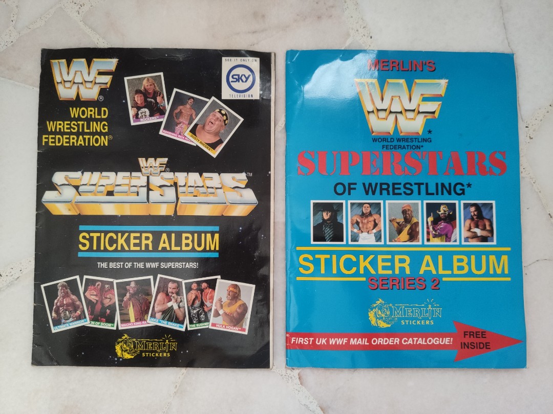 WWF WWE 1990 1991 complete sticker albums (1st & 2nd edition), Hobbies ...