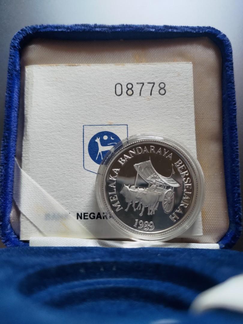 1989 RM 10 Ringgit MELAKA Bandaraya Bersejarah Commemorative Proof Coin ...
