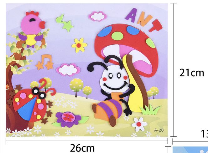 20 pcs DIY Eva sticker foam - extra big, Hobbies & Toys, Stationery ...