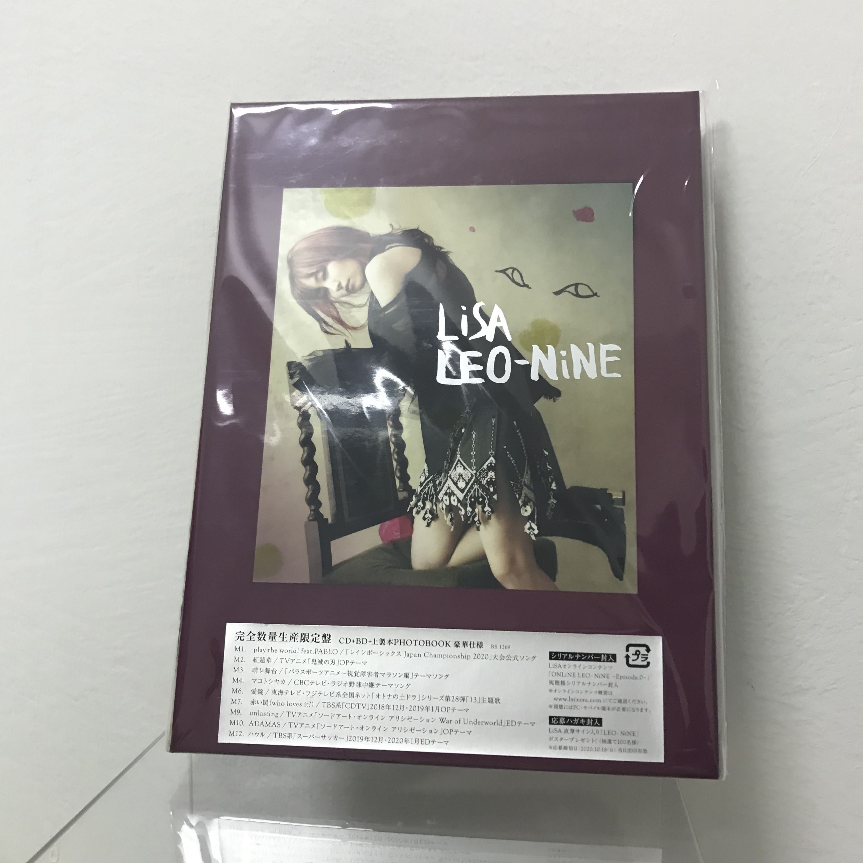 LiSA LEO-NiNE CD + BD + Photobook 豪華版 數量生產限定, 興趣及遊戲, 收藏品及紀念品, 明星周邊 ...