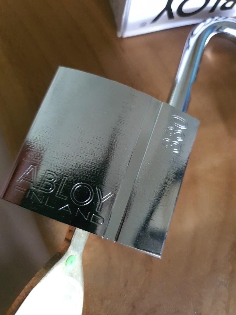 Abloy PL330 padlock with 3 keys, Furniture & Home Living, Security ...