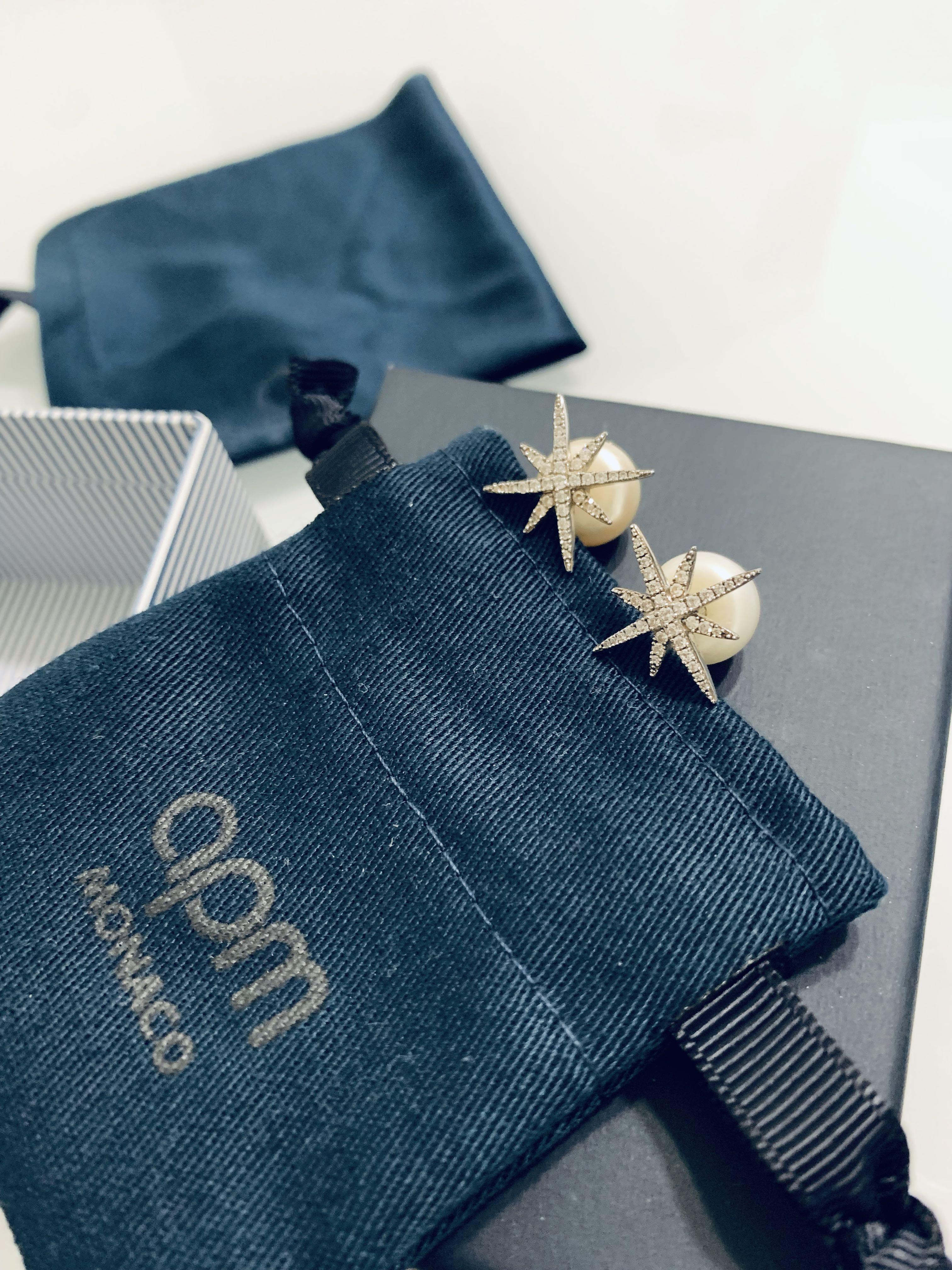 APM Monaco Earring x 2 Pearl Star, Women's Fashion, Jewelry ...