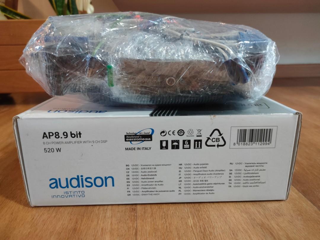 Audison AP8.9 bit 8 Channel 8x65w RMS amplifier with 9 Channel DSP, Car ...