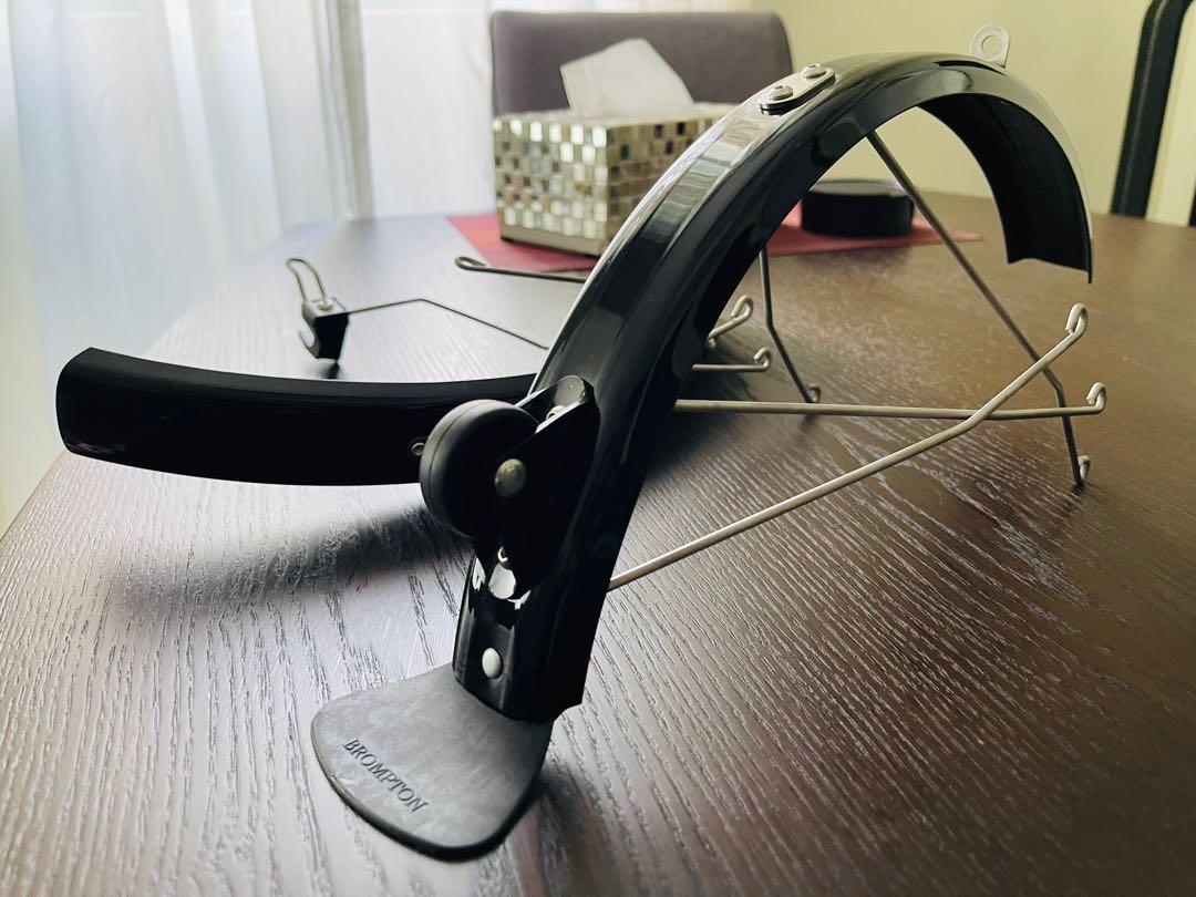 Brompton Superlight Black Edition mudguards/fenders with titanium stays ...