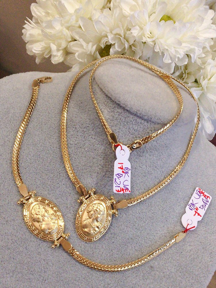 Cameo 18K Japan vvspl set, Women's Fashion, Jewelry & Organizers, Body ...