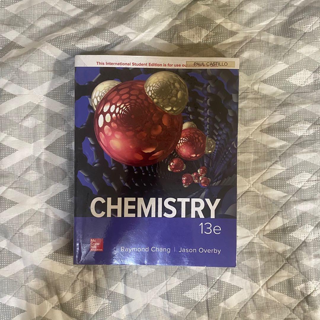 Chemistry, 13th Edition - Raymond Chang and Jason Overby, Hobbies ...